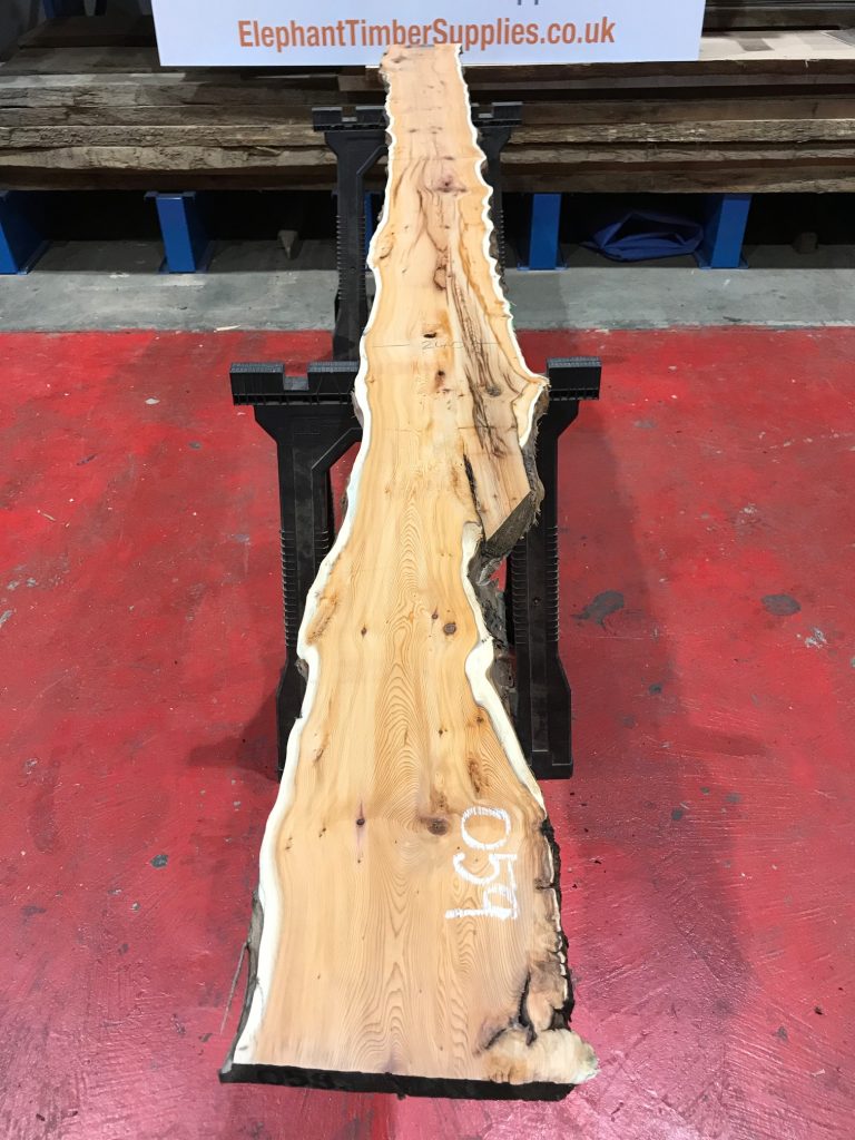 Yew #059 Kiln Dried Plank with live wayne edges