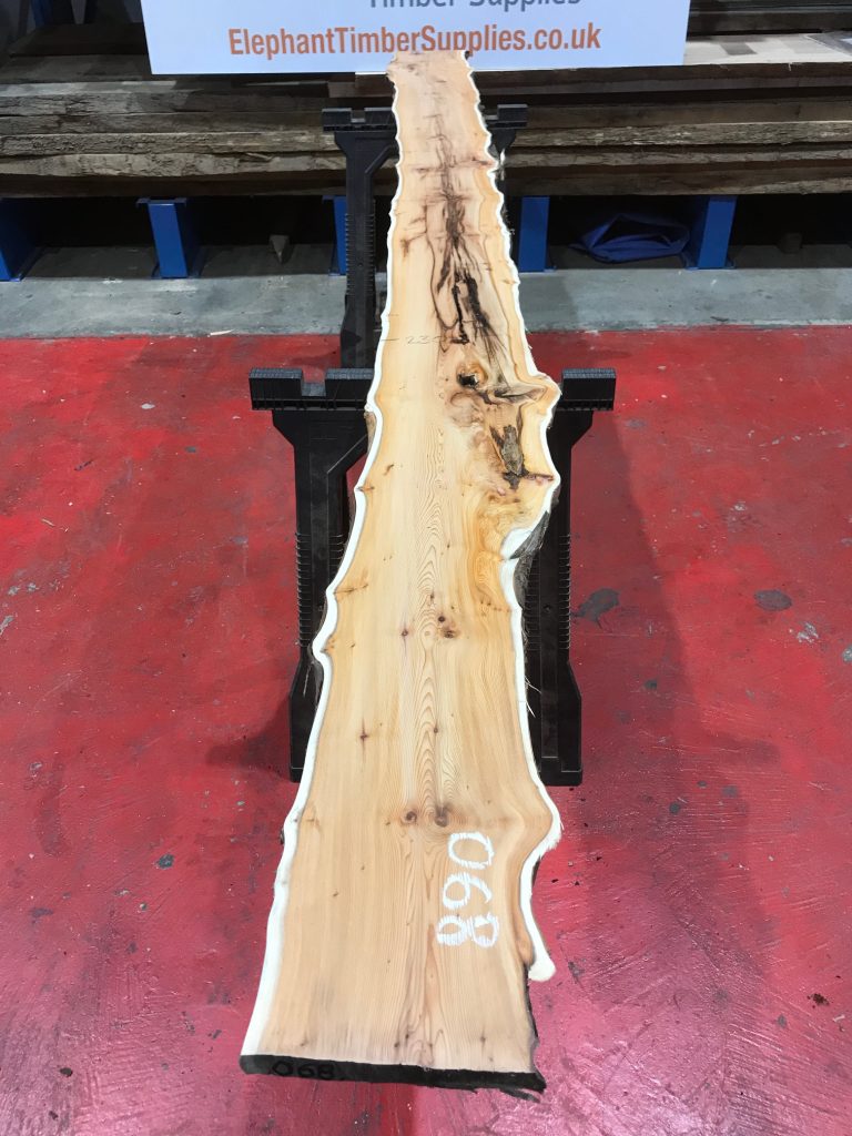 Yew #068 Kiln Dried Plank with live wayne edges