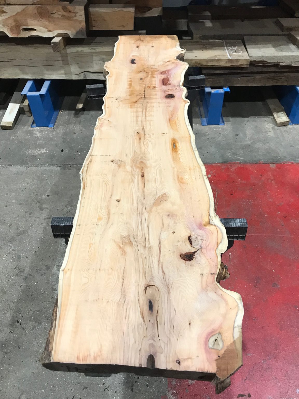 Yew #071 Kiln Dried Plank with live wayne edges