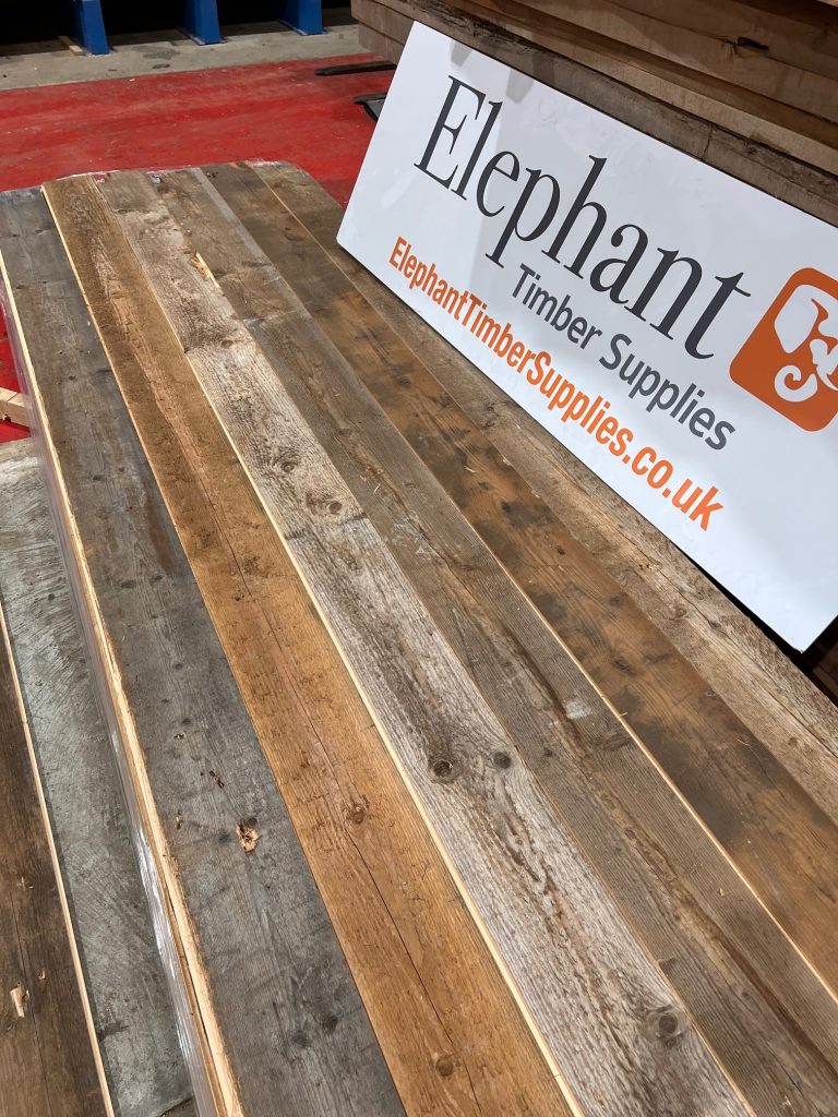 Reclaimed Barn Cladding with Tongue and Groove ⁄ Elephant Timber Supplies