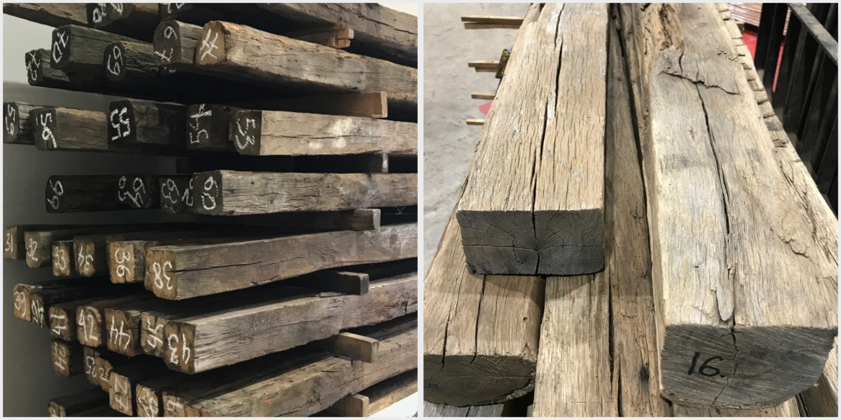 Spotlight on Reclaimed Oak Beams from Elephant Timber